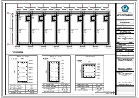 11 Detail Pondasi And Denah Kolom Dan Balok Pdf