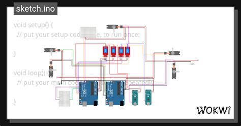 Robot Circuit Digram Wokwi Esp32 Stm32 Arduino Simulator