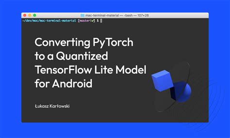 From PyTorch To Android Creating A Quantized TensorFlow Lite Model Deepsense Ai