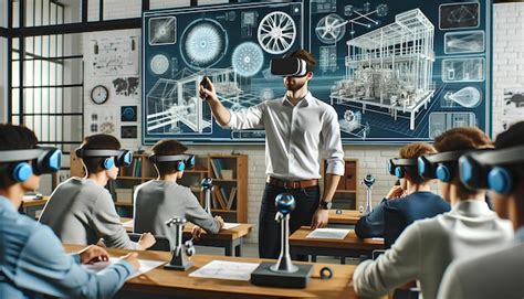 Premium Ai Image Immersive Vr Engineering Class