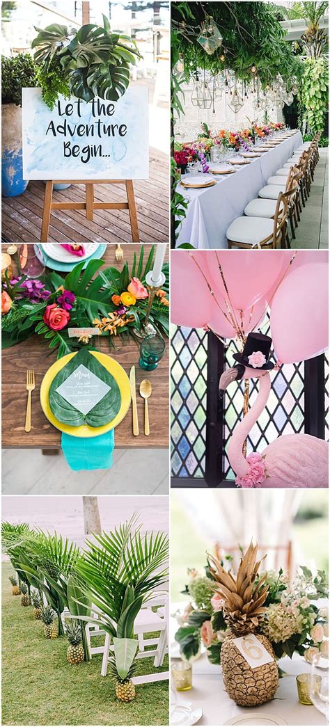 Ideas And Inspiration For Your Boho Tropical Theme Wedding Boho