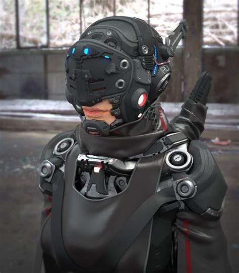 Artstation Rd Alex Vasin Cyberpunk Character Power Armor Powered