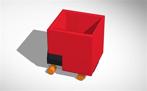 3d design trash bot tinkercad