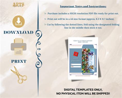 Roblox Birthday Money Envelope Etsy