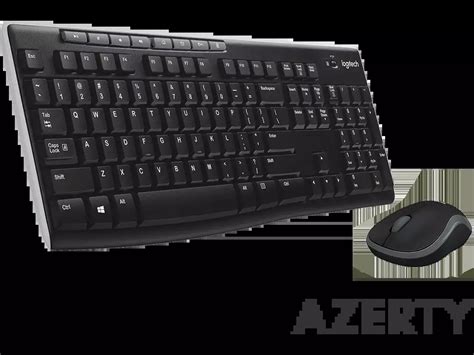 Logitech Mk270 Keyboard Azerty Fr Mouse 920 004510 Wireless Black 410596440062 Logitech