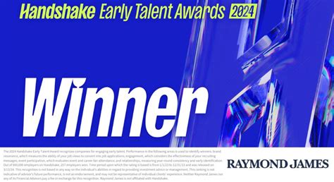 Raymond James Has Been Recognized With A 2024 Early Talent Award By