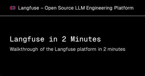 langfuse in 2 minutes langfuse