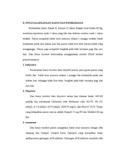 Penatalaksanaan And Pembahasan Hipertensi Pdf
