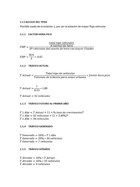 Calculo Del Tpda Pdf