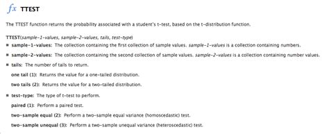 Worksheet Function Does A T Test On Excel Return A P Value Super User