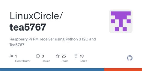 GitHub LinuxCircle Tea Raspberry Pi FM Receiver Using Python I C And Tea