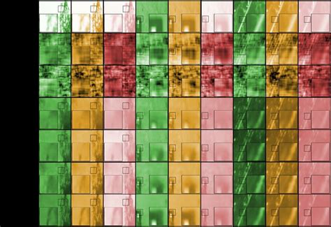 the reconstructed images by six algorithms for three scenes from left
