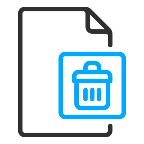 Delete File Generic Color Outline Icon