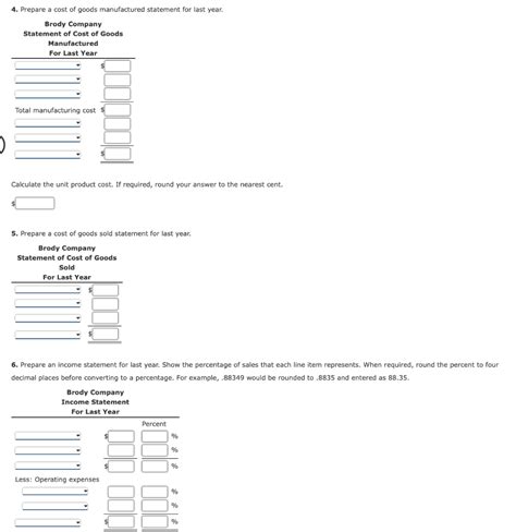 solved cost assignment methods brody company makes