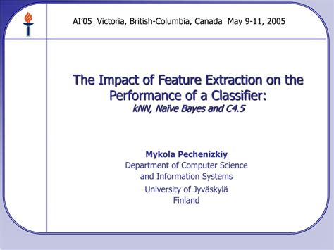 ppt the impact of feature extraction on the performance of a