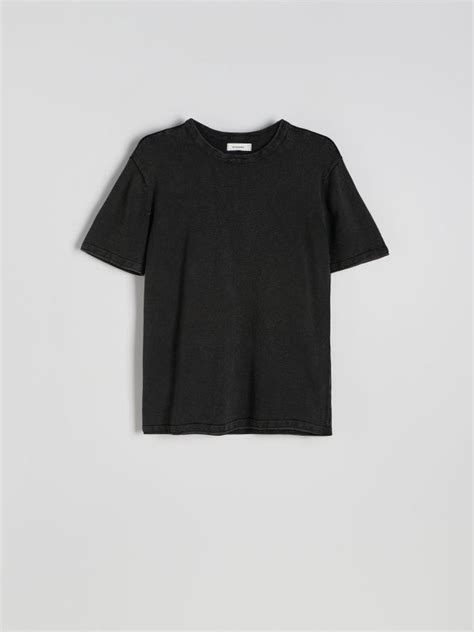 Tricou Regular Cu Efect Prespălat Culoare Negru Reserved Yk331 99x