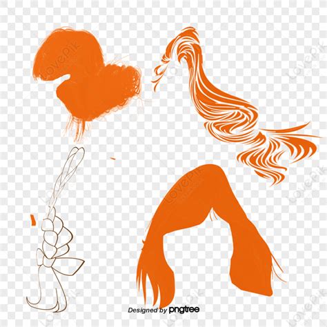 자유형 네 가지 일러스트 여신 헤어스타일머리스타일스케치 Png 일러스트 무료 다운로드 Lovepik