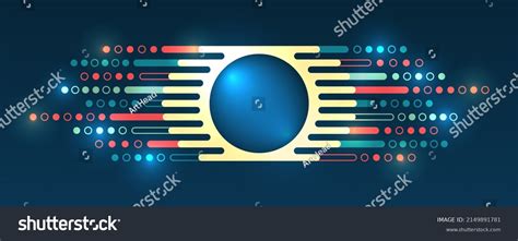 Visualization Large Amount Data Abstract Transformation Stock Vector