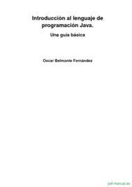 PDF Introducción al lenguaje de programación Java gratis curso PDF Introducción al lenguaje de programación Java gratis curso