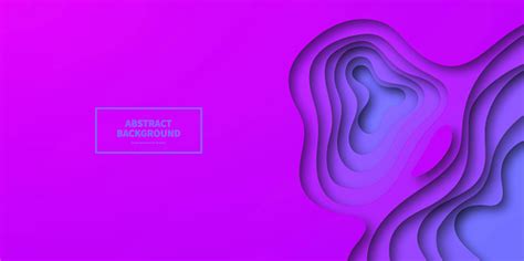 종이 컷 배경 보라색 추상파 모양 트렌디 한 3d 디자인 0명에 대한 스톡 벡터 아트 및 기타 이미지 0명 3차원 형태 곡선 Istock