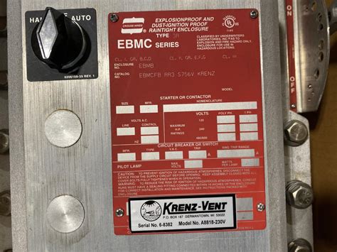 Crouse Hinds Ebmc Series Explosion Proof Enclosure Ebmcfb Rr3s756v For