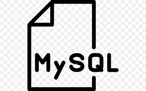 Mysql Database Icon Design Png 512x512px Mysql Area Black Black
