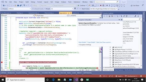 container has not been setup have you initialized the platform provider · issue 176
