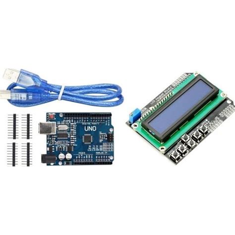 Jual Paket Arduino Uno Lcd Keypad Shield Kabel Cd Tutorial