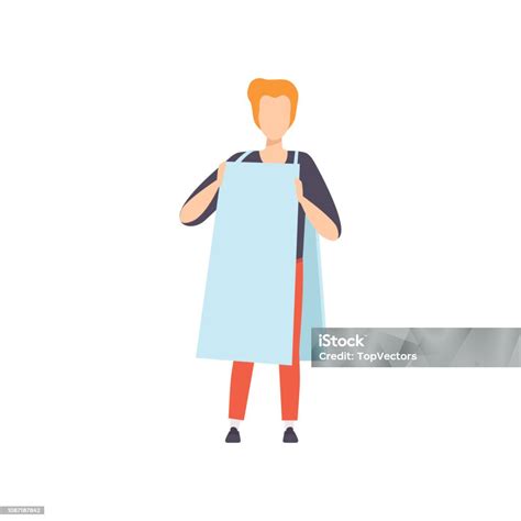 젊은 남자가 빈 샌드위치 광고 보드 프로 모션 및 흰색 배경에 광고 개념 벡터 일러스트 레이 션 입고 간판에 대한 스톡 벡터 아트 및 기타 이미지 Istock