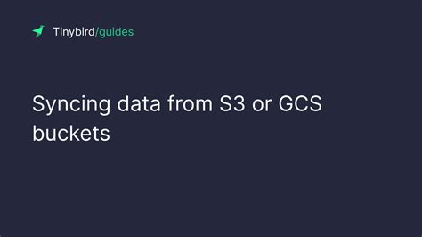 syncing data from s3 or gcs buckets with tinybird r dataengineering