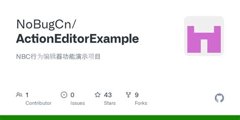 Github Nobugcn Actioneditorexample Nbc