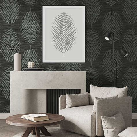Leaf Print By Seabrook Designs Green Wallpaper Wallpaper Direct