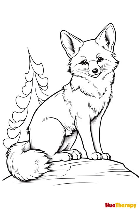 Fox Picture Coloring Page