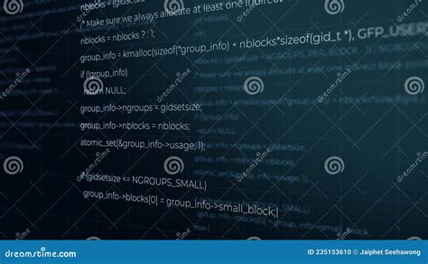 coding encrypted program security hacking code screen background stock