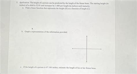 Solved Application The Height Of A Person Can Be Chegg Com