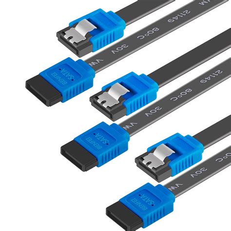 Buy Benfei Sata Cable Iii Pack Sata Cable Iii Gbps Straight Hdd Sdd Data Cable With Locking
