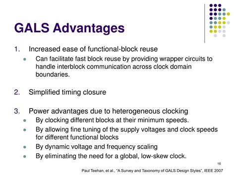 Ppt Globally Asynchronous Locally Synchronous Gals Systems