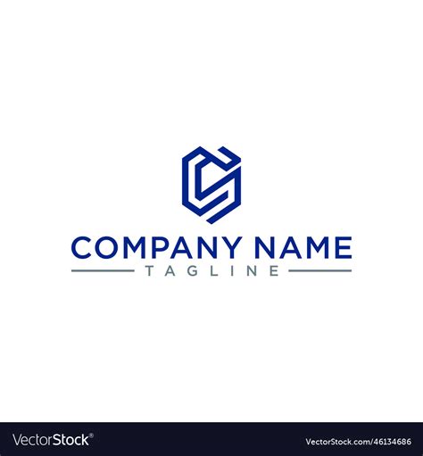 Cs Letter Logo In The Form Of Hexagons And Cube Vector Image