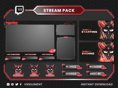 Stream Overlay Stream Overlay Package Twitch Stream Overlay Stream