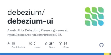 GitHub Debezium Debezium Ui A Web UI For Debezium Please Log Issues At Https Issues Redhat