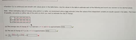Solved A Function Tx ﻿is Continuous And Smooth With Values