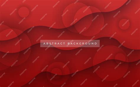 Premium Vector Abstract Modern Red Gradient Circle Shadow And Wave