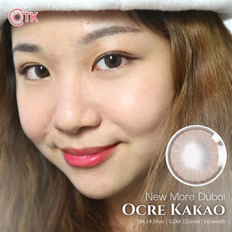 Jual Softlens New More Dubai Ocre Kakao And Ocre Ash Normal And Minus 0