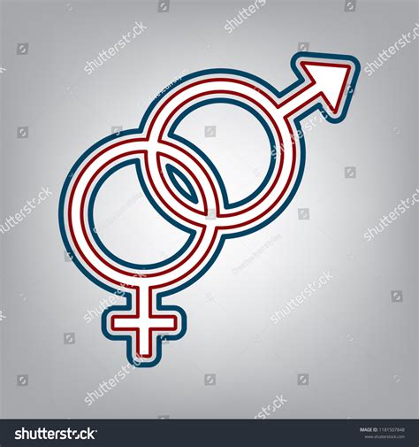 Sex Symbol Sign Vector Dark Red Stock Vector Royalty Free 1181507848 Shutterstock