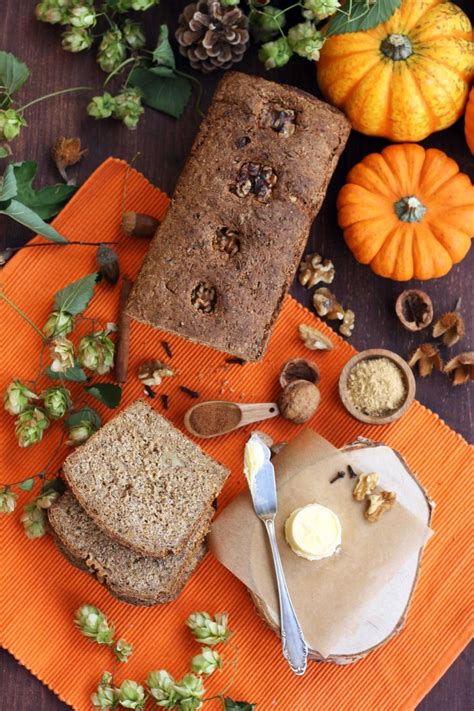 Healthy Pumpkin Bread With Walnuts • Happy Kitchen