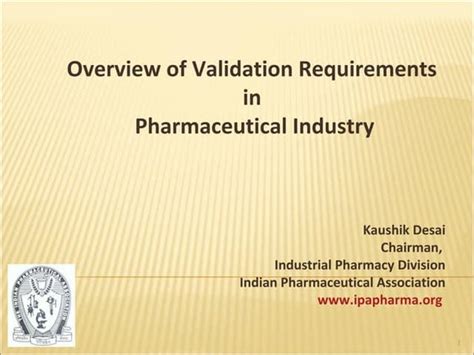 Qualification And Validation Ppt