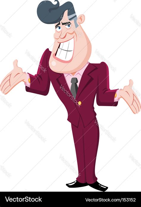 Presenter Man Royalty Free Vector Image Vectorstock