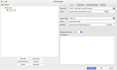 Connect Via Sftp Using Ssh Key Authentication With Filezilla Serversaurus