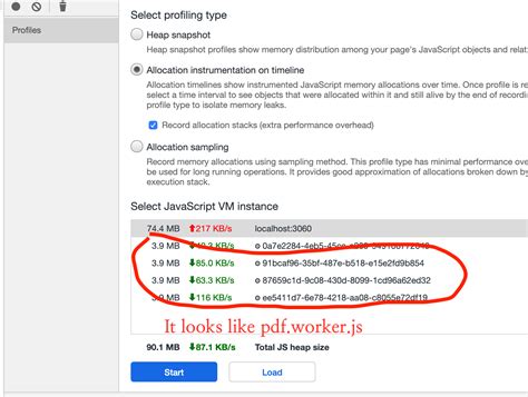 There Are Memory Leak Phenomenon Related To Pdf Worker Js Issue Wojtekmaj React Pdf