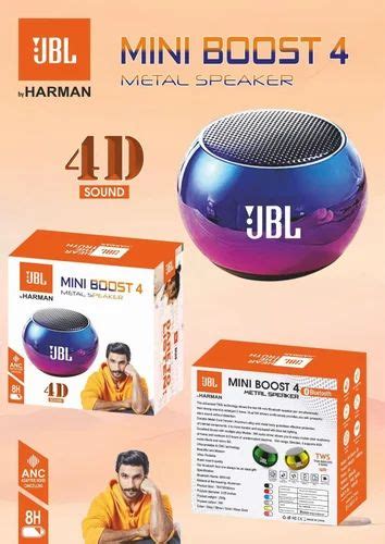 JBL Mini Boost 4 Metal Portable Speaker At 140 Piece JBL Portable Speaker In Kalyan ID